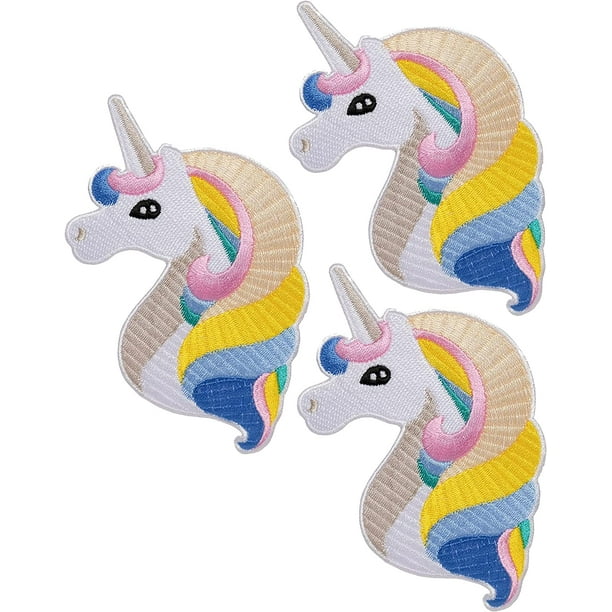 3 pcs Unicorn Patches for Clothing - Iron on Unicorns Design for Jacket - Patches for Jackets ...