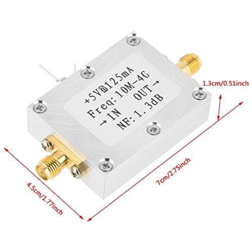 Wal front 0.01-4GHZ Amplificador LNA Premium Ultra Ancho de banda Bajo ...