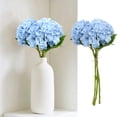 Artificial Flower Bouquet, Blue Embroidered Ball Simulation Silk Cloth ...