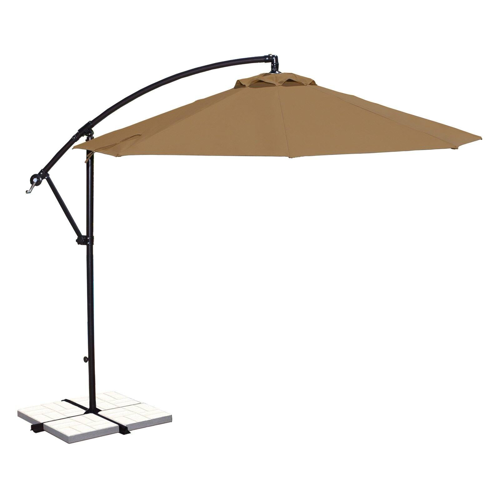 Island Umbrella Santiago 10 ft. Octagonal Cantilever Sunbrella Umbrella ...