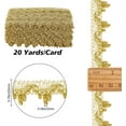 20Yds 3 4 Metallic Gold Braid Lace Trim Flower Glitter Scroll Trims ...