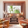 Abstract Animal TV Dust Cover 85 Inch, Frog Heart Shopping Bag Heart ...