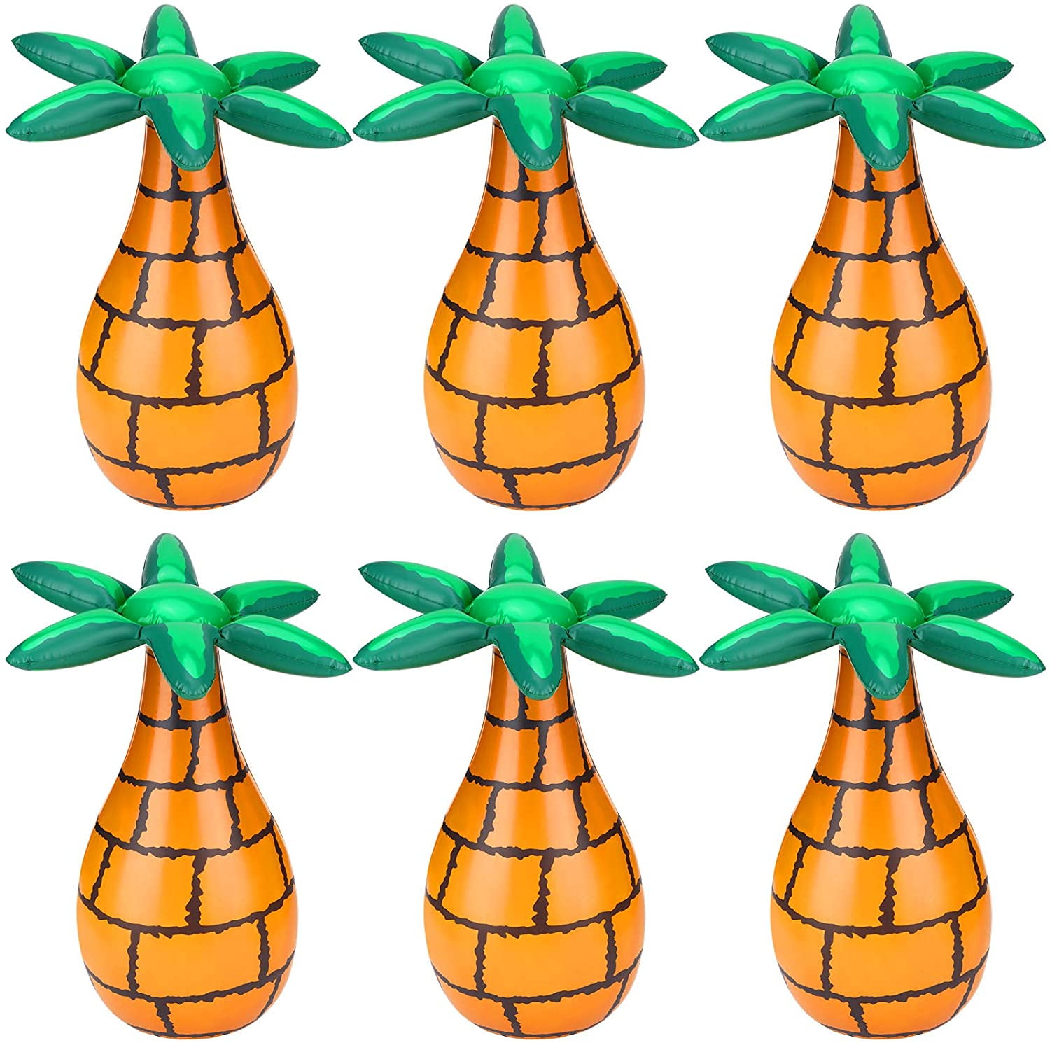 6 Pieces Inflatable Palm Tree Blow Up Palm Trees for Luau Party Decor ...