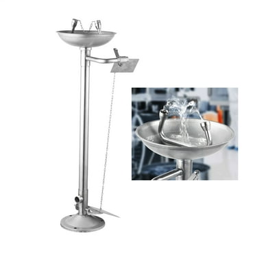 Portable Eyewash Station 8-Gallon OSHA Approved Wall-Mounted Gravity ...