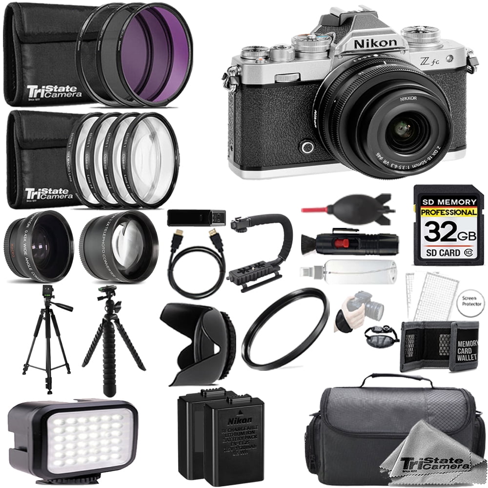 Nikon Zfc Pro Camera Bundle: Mirrorless, 16-50mm Lens, 32GB, Extra ...