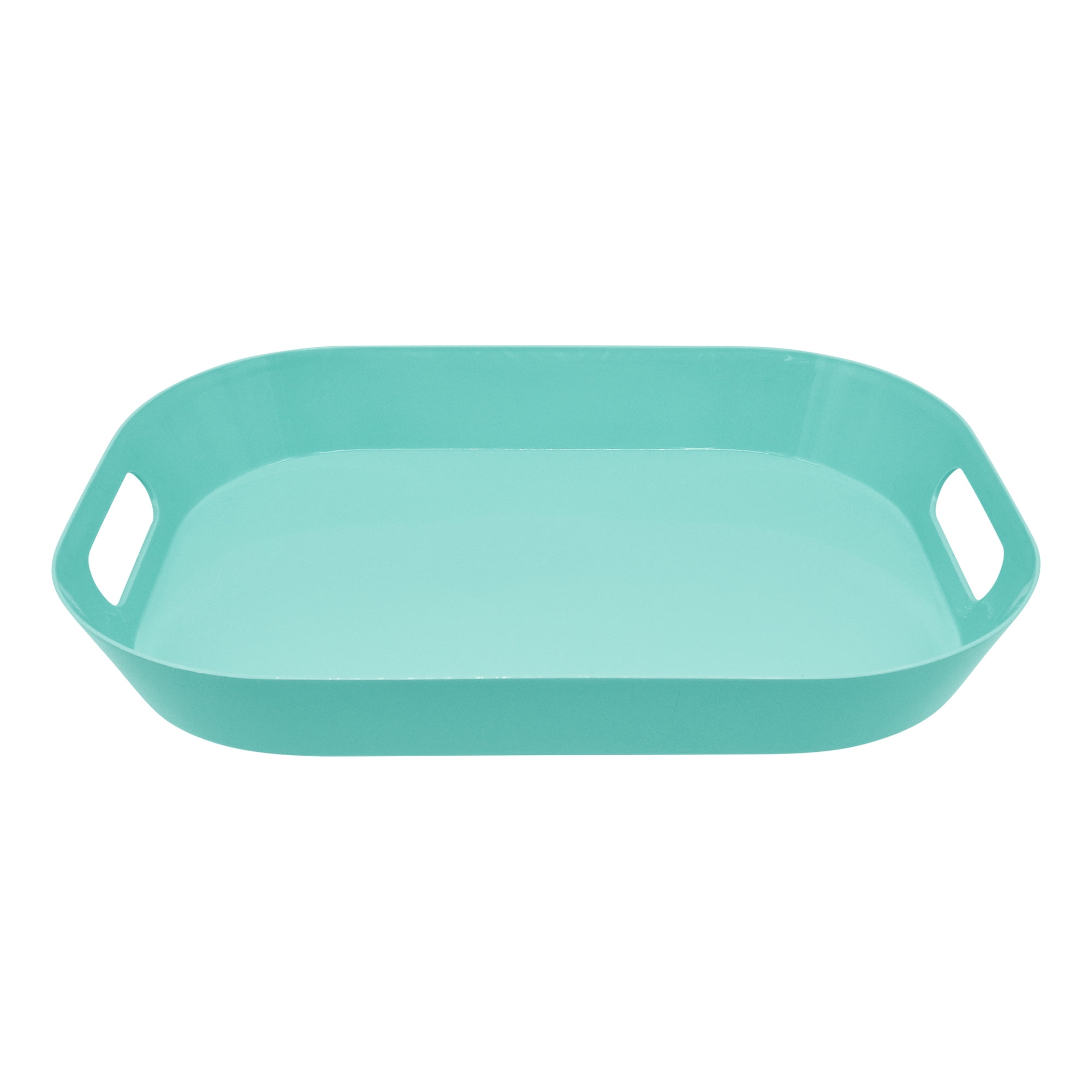 Click here for Mainstays Light Blue Plastic Modern Rectangular Se... prices