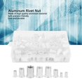 175pc Aluminum Rivet Nut Assortment Kit M3 M4 M5 M6 M8 M10 Threaded ...