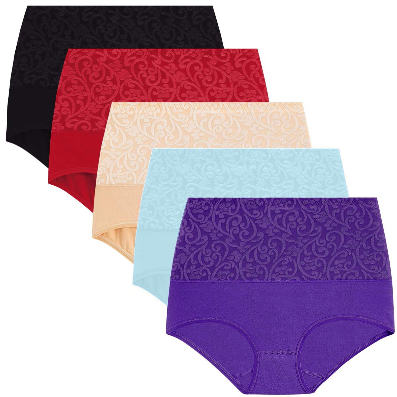 Click here for Xiaowwww Womens 5 Piece Mixed Color Underwear With... prices