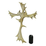 Large 26"H Rustic Western Stag Elk Deer Bone Antlers with Burr Center ...