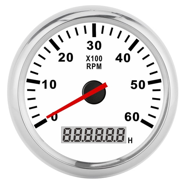 Tachometer,Tachometer Gauge 6000RAM Red Digital Tachometer Tachometer ...