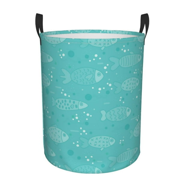 ZNDUO Laundry Basket, Round Laundry Storage Basket, Waterproof Laundry ...
