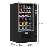Refrigerated Snack and Drink Vending Machine with 60 Slots and Bill ...