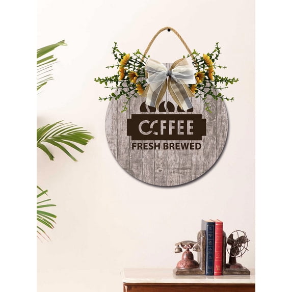 Eveokoki Coffee Fresh Brewed Sign Rustic Wood Coffee Sign Farmhouse ...