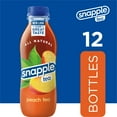 Snapple Natural Peach, Bottled Tea Drink, 16 fl oz, 12 Bottles ...