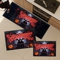 CCTFS Halloween Red Neon Vampire Soft Touch 3Pcs Flannel Mat & Kitchen ...