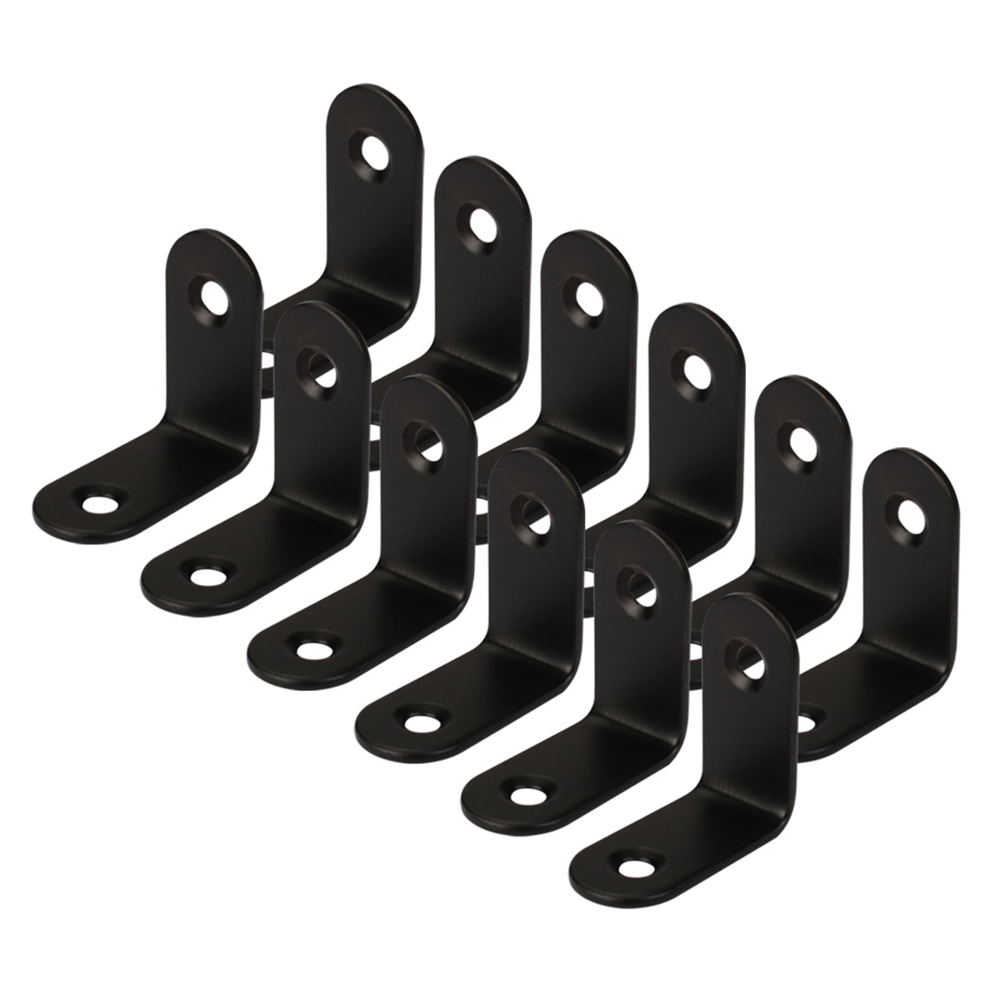 30 x 30mm Angle Bracket Stainless Steel Black L Shaped Angle Brackets ...