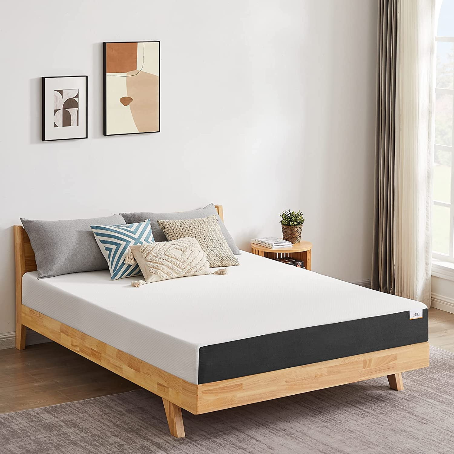 Full Size Mattress, OUUI 8 inch Gel Memory Foam Mattress Medium Firm ...