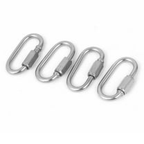 M5 Stainless Steel Quick Oval Screwlock Link Lock Hook Carabiner 2pcs ...