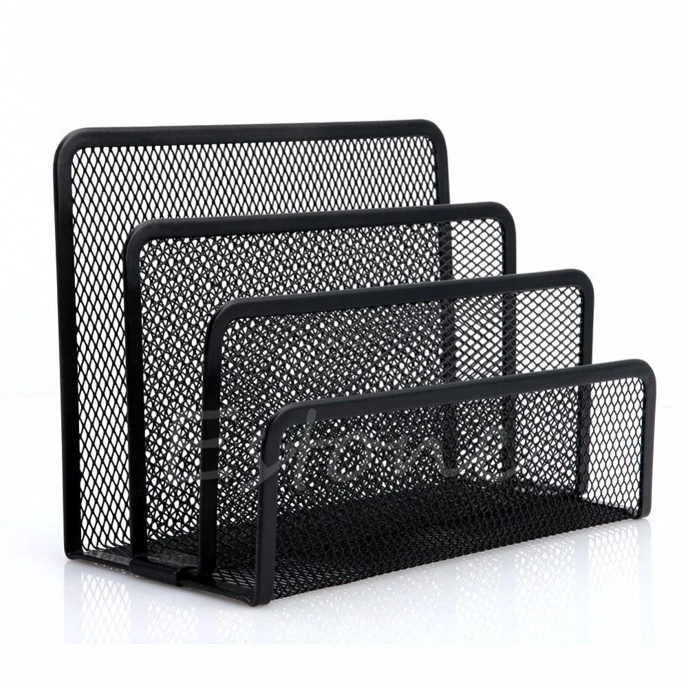 File Holder for Desk, Metal Mesh File Organizer, File Holder Organizer ...