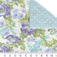 David Textiles 42" Cotton Double-Faced Quilt Springtime Floral By the ...