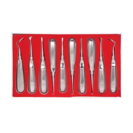 Amdohai 10Pcs Root Elevator Stainless Steel Orthodontic Tooth Loosening ...
