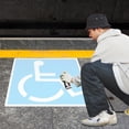 24" x 24" Handicap Stencil, Reusable Silicone Parking Lot Stencil ...