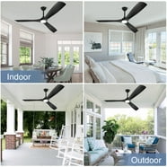 Artika Austin 23" LED Chandelier Ceiling Fan Fandelier, Black - Walmart.com
