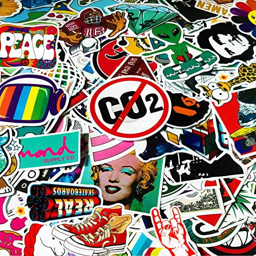 Skate Sticker Bomb Wallpaper