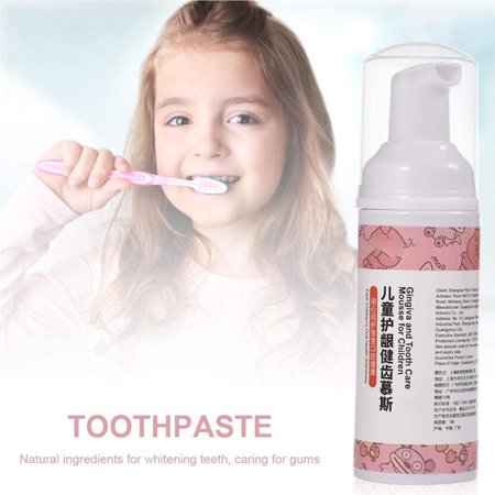Redempat 60ml Kids Foam Toothpaste with Strawberry Flavor Cleaning Foam ...