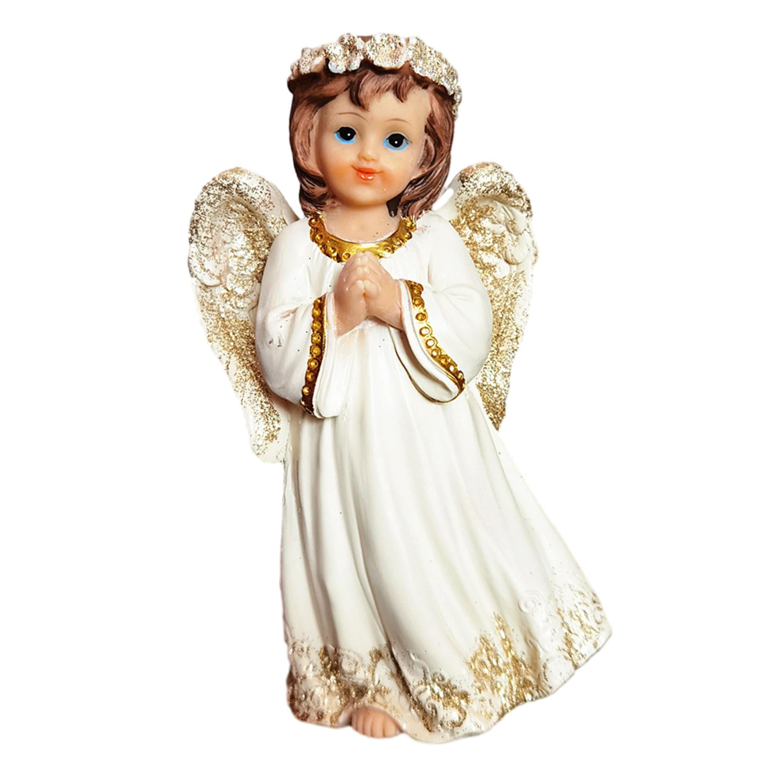 Praying Angel Figurine, Resin Angel Figurine Praying Cherubs Statue for ...