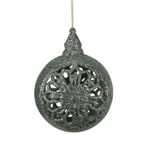 Raz Imports 10.75" Triple Plush Pom-Pom and Fringe Christmas Ornament ...