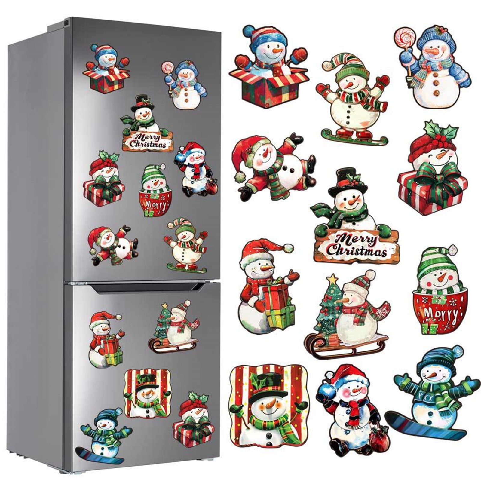 Click here for Amzcrzy Magnetic Refrigerator Magnets Christmas Ma... prices