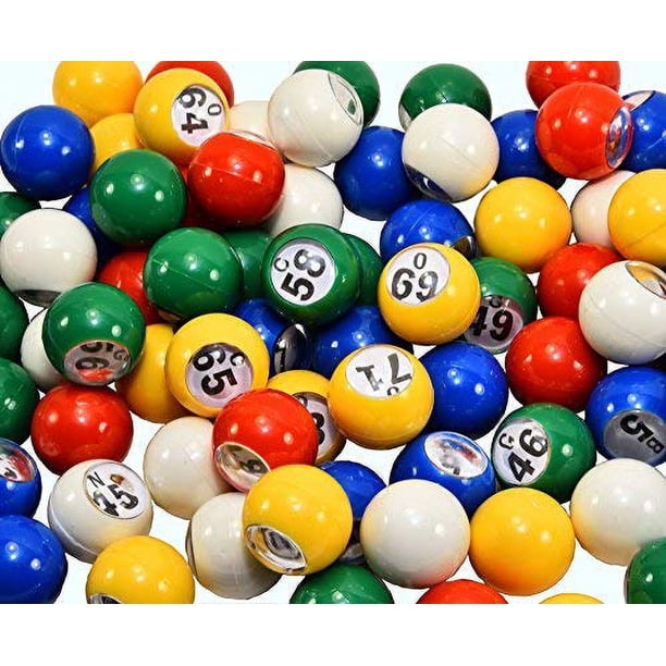 Regal games - Premium Multicolored Bingo Balls - Easy Read Window - 78 ...