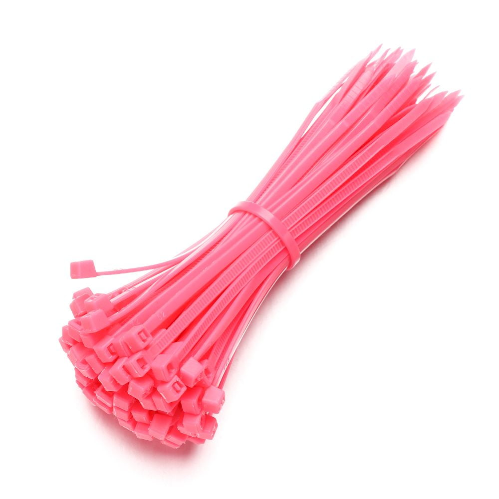 3x100mm Durable Self-Locking Line Finishing Releasable Zip Cable Ties ...