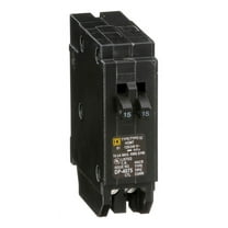 Square D Circuit Breaker,15A,Plug In,120/240V,1P QO115 - Walmart.com