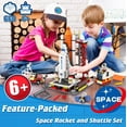 EXERCISE N PLAY Space Shuttle STEM Kit - Building Blocks Set with Mars ...