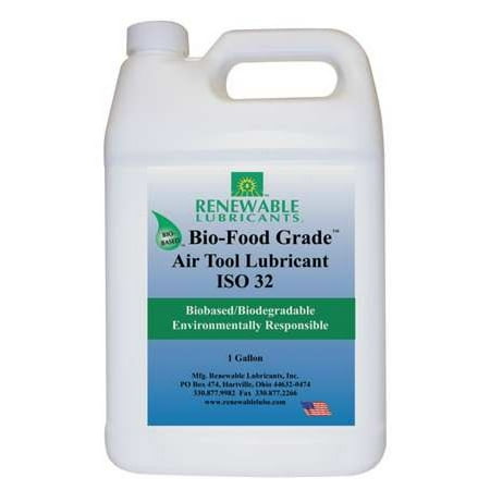 Renewable Lubricants Bio-Food Grade ISO 32 Air Tool Lubricant, 1 Gallon ...