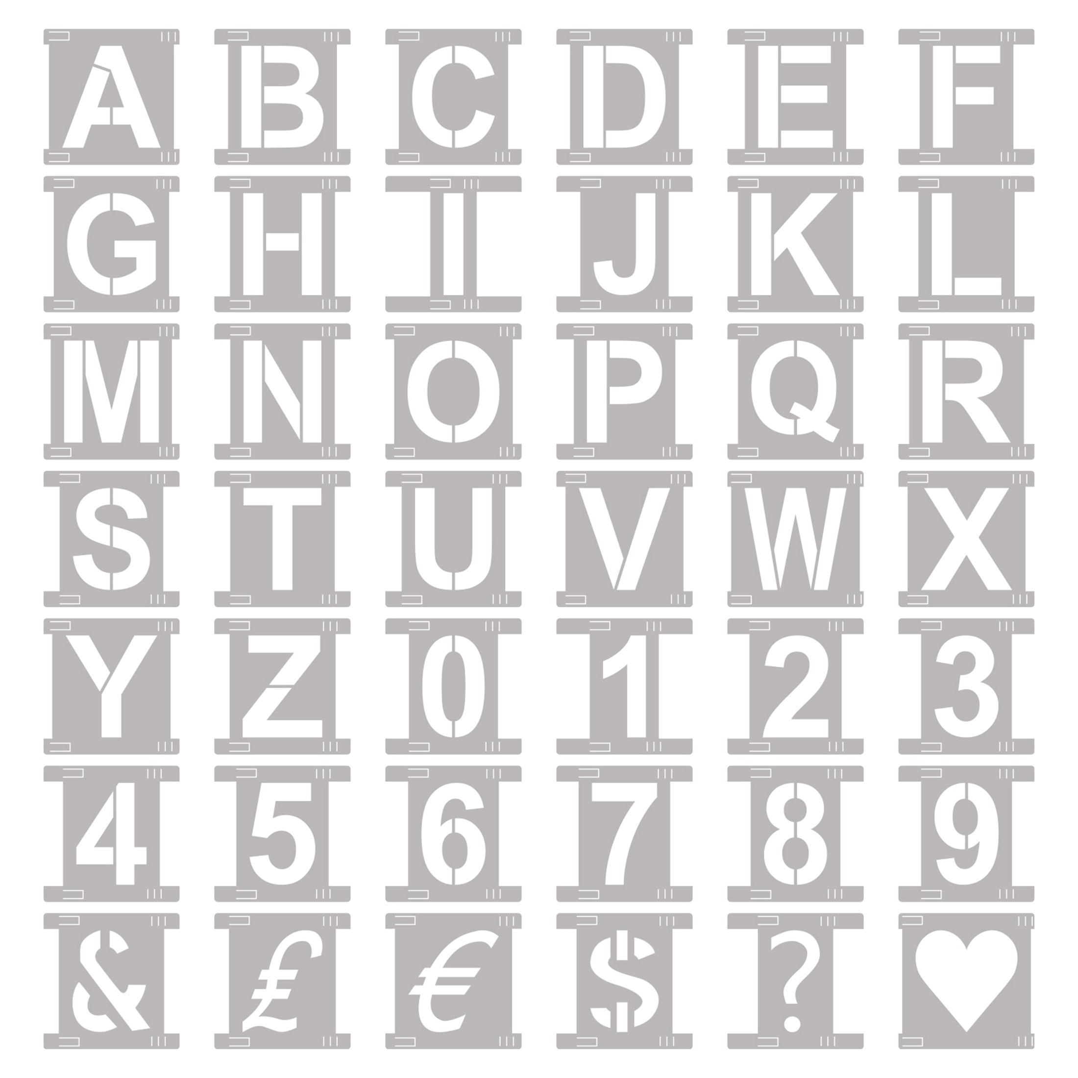 Printable Alphabet Stencils