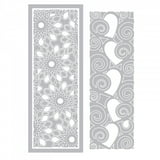 Sizzix Thinlits Dies By Stephanie Barnard 3/Pkg-Half Card Panels - Walmart.com
