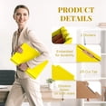 12 Pcs Letter-Size Classification Folders with 2 Dividers, 3.5 Inch ...