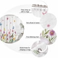 54x78 Inch Shower Curtain Decorative Pink Spring Floral Bathtub Bath ...