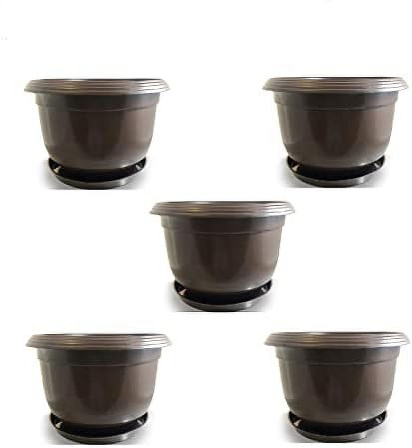 BRMS5030 5 Set(Pots Trays) / 12 Trade Gallon Diameter 19.2'' Height 11. ...