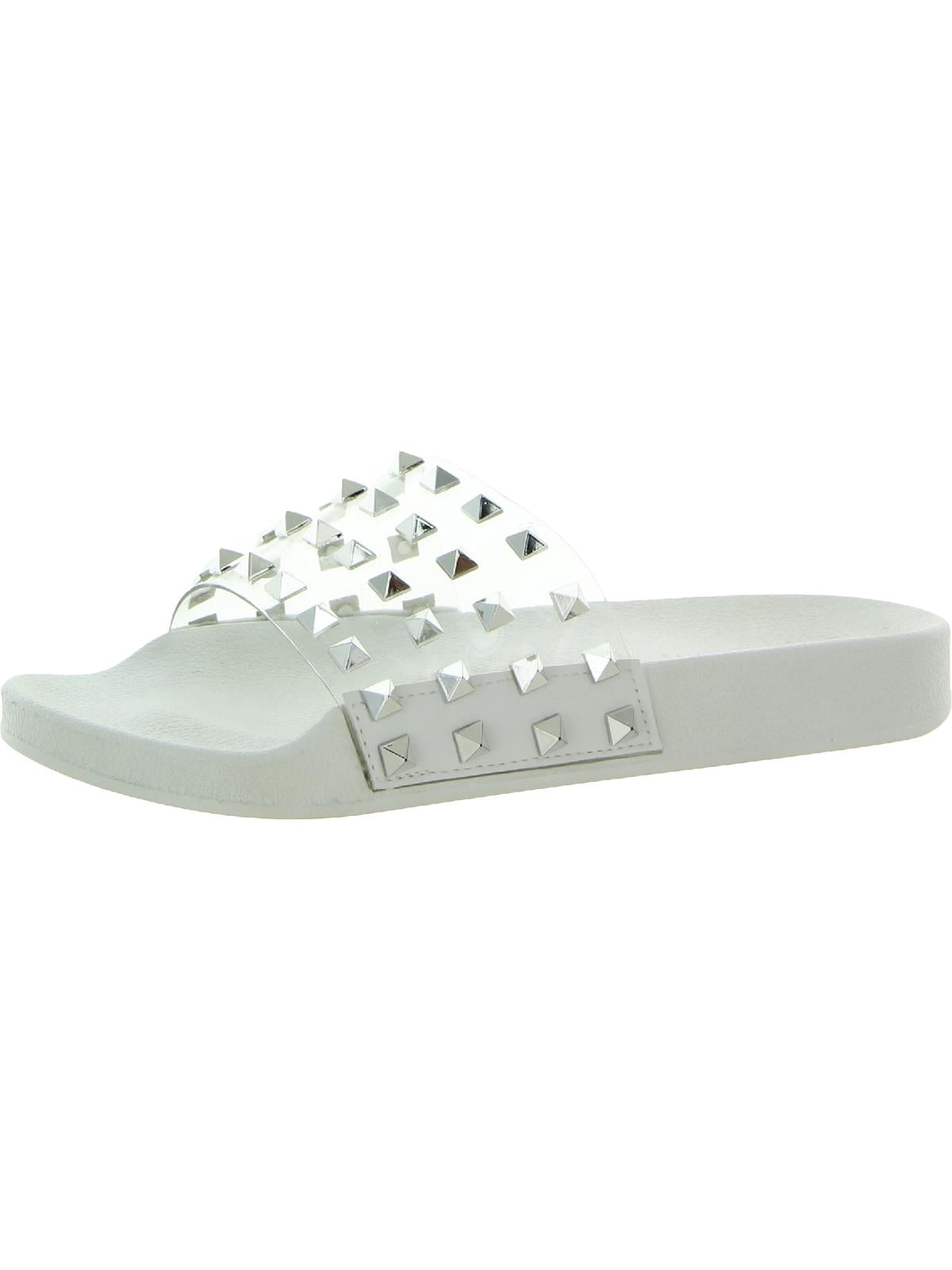 Madden Girl Womens Flashh Footbed Casual Pool Slides - Walmart.com