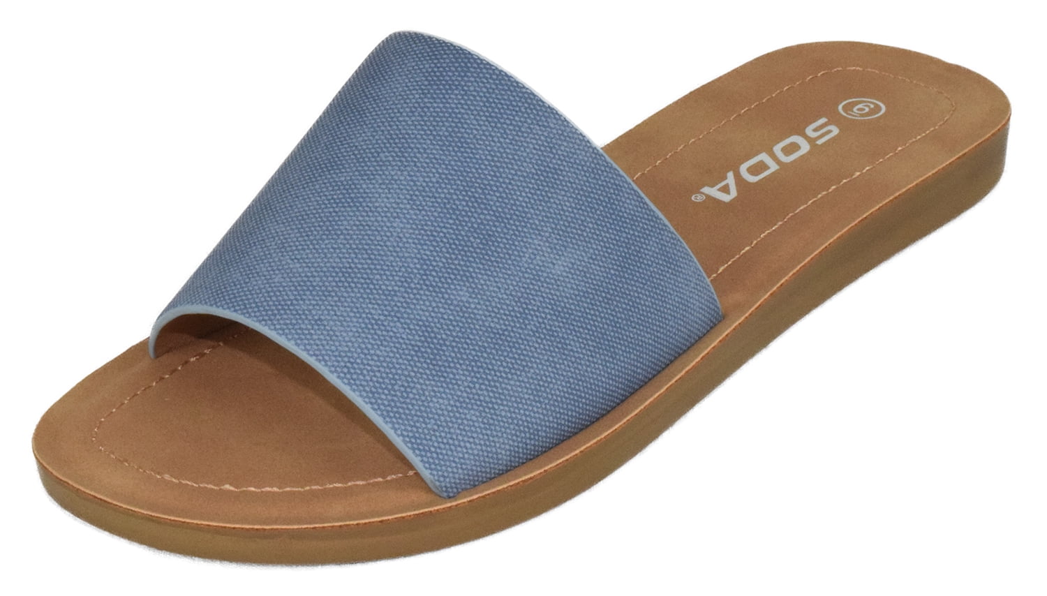 Soda Shoes Women Flip Flops Basic Plain Slippers Slip On Sandals Slides ...