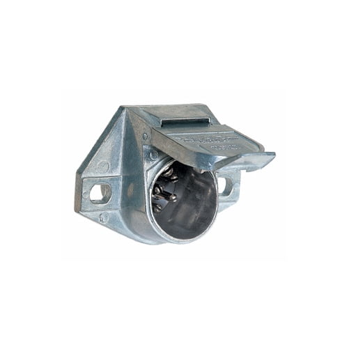 Large 7 Way Round Split Pin Socket / Fits Semi Trailer 7 Way Round ...