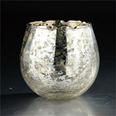 Sofia Home Mercury Glass Hurricane Candle Holder, Gold, Large - Walmart.com