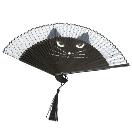 Folding Hand Fan, Cat Folding Fan, Inkjet Japanese Style Dancing For ...