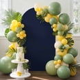 Arch Backdrop Cover 6FT Pure Color Deep Blue Theme Stretch Spandex Arch ...