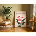 Affixzi Botanical Anthurium Flower Print, Modern Floral Art for ...