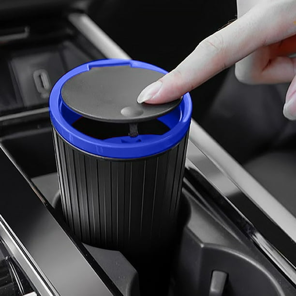 One Click Open Lid Easy To Clean 550ml Small Car Trash Can Mini Storage ...